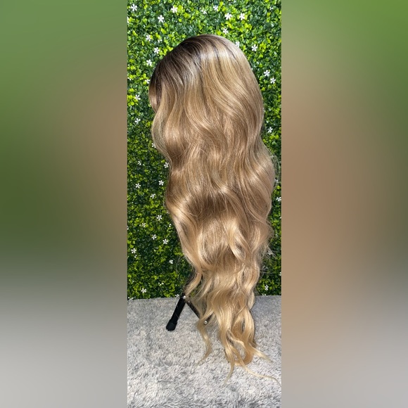 Hair | Blonde Wig With Bangs Long Curly Wig 26 Inch Dirty Blonde Curly ...